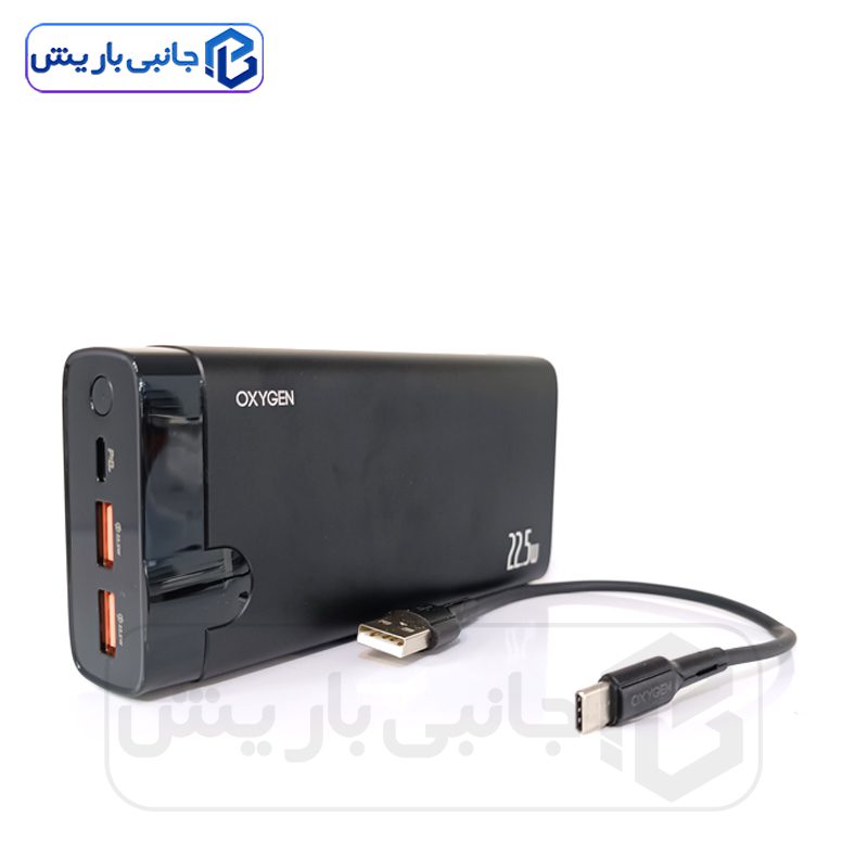 قیمت و خرید پاوربانک فست شارژ 20000 میلی آمپر اکسیژن مدل OX-150 | جانبی باریش
