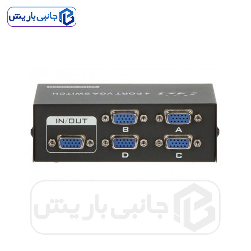 قیمت و خرید سوییچ 4 پورت VGA پی نت مدل VGA-15-4 | جانبی باریش