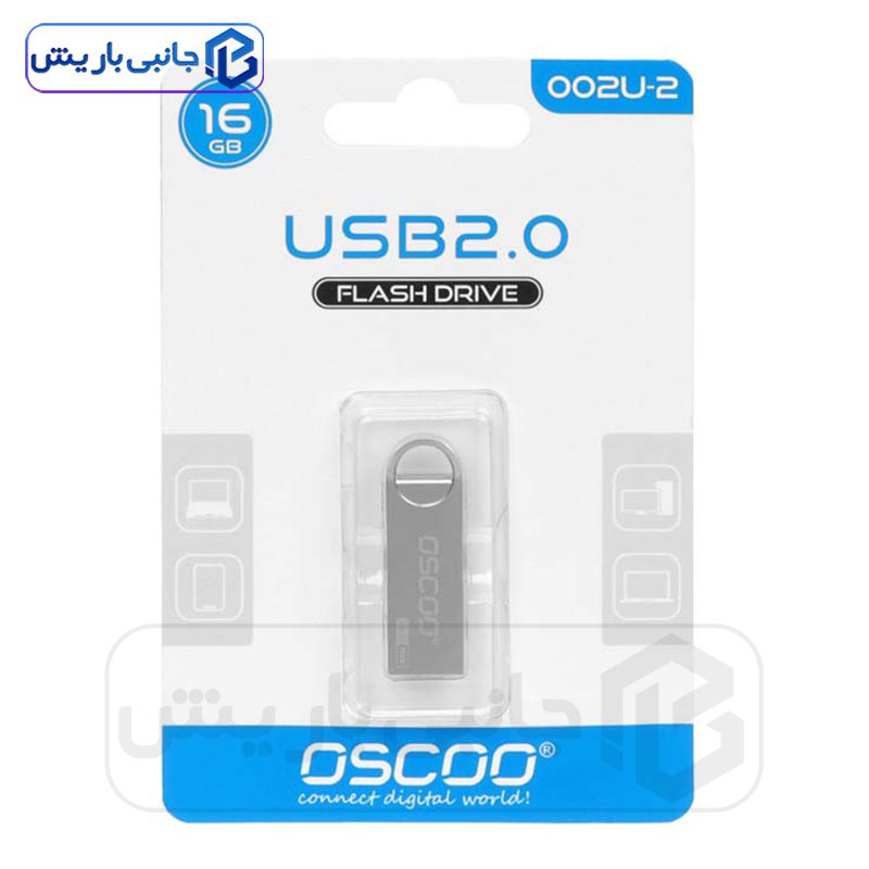 قیمت و خرید فلش مموری اوسکو مدل 002U-2 ظرفیت 16 گیگابایت USB2.0 | جانبی باریش